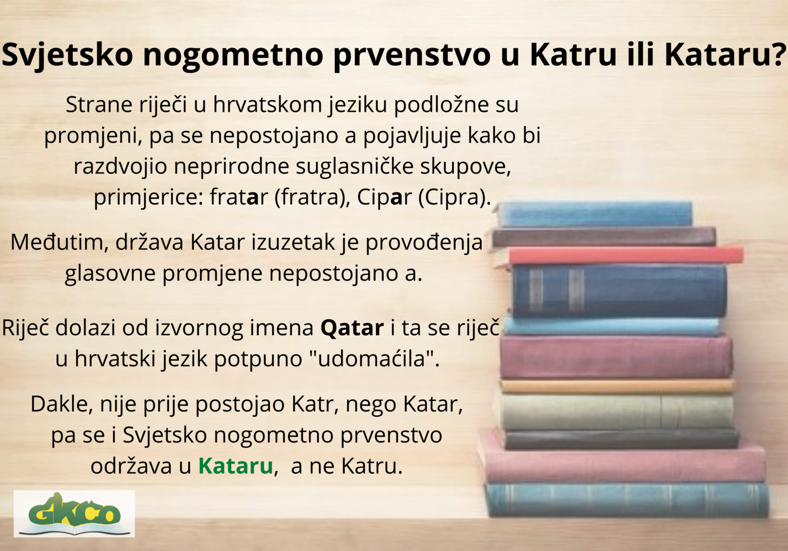 Svjetsko nogometno prvenstvo u Katru ili Kataru? – Gradska knjižnica i ...