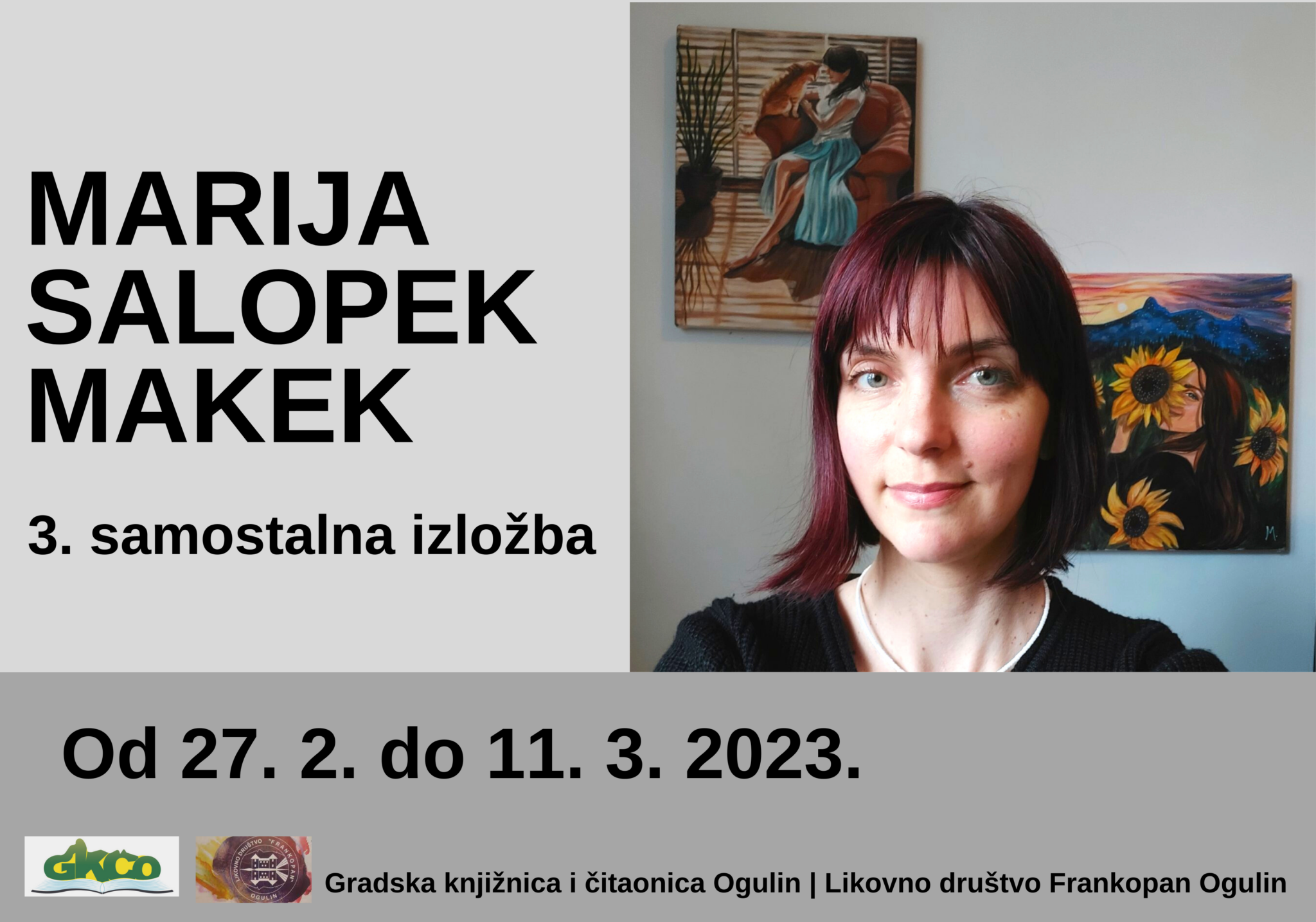 Izložba umjetničkih radova Marije Salopek Makek – Gradska knjižnica i ...